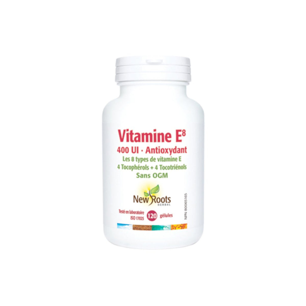 Vitamine E8 - 400 UI - 120 Gélules - New Roots - Commandez! – Vogel ...